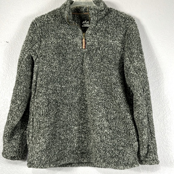 Alpine Sherpa | Sweaters | Alpine Sherpa Black Marled 4 Zip Pull Over ...